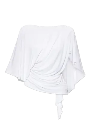 Christopher Esber Asymmetric Off-shoulder Top - White