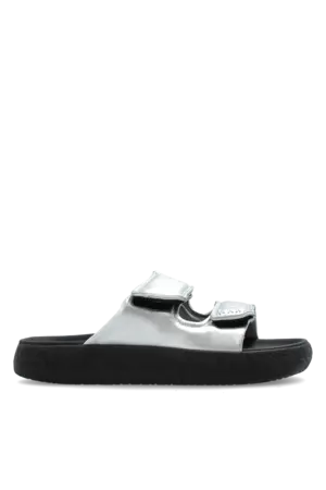 VEJA Etna Bold Leather’ Slides - Silver