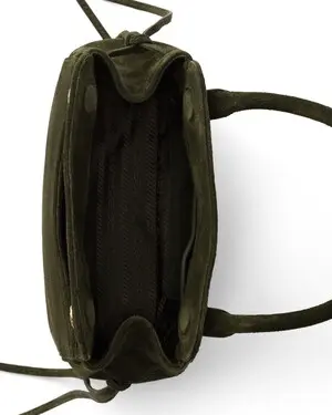 Prada Carry Mini Suede Handbag