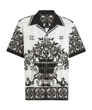 Dolce & Gabbana Dolce Gabbana Majolica-printed Poplin Hawaii Shirt - Multi-color