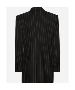 Dolce & Gabbana Pinstripe Padded-shoulder Blazer