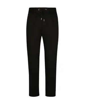 Dolce & Gabbana Dolce Gabbana Logo Patch Jogging Pants - Black
