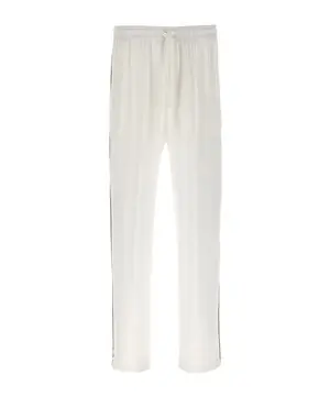 Dolce & Gabbana Dolce Gabbana Logo Embroidered Pajama Pants - White