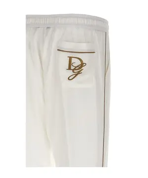 Dolce & Gabbana Dolce Gabbana Logo Embroidered Pajama Pants