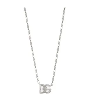 Dolce & Gabbana Logo-charm Chain-link Necklace