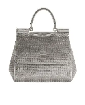 Dolce & Gabbana Dolce Gabbana Sicily Small Handbag - Gray