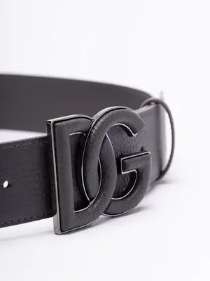 Dolce & Gabbana Logo-buckle Leather Belt