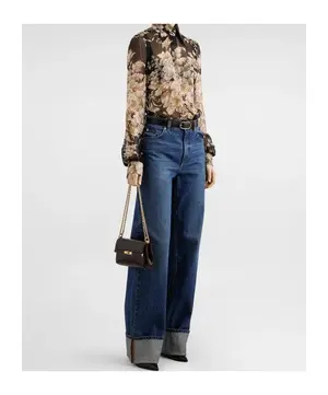 Dolce & Gabbana Dolce Gabbana Logo Plaque Turn-up Hem Jeans