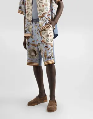 Dolce & Gabbana Cotton-silk Bermuda Shorts