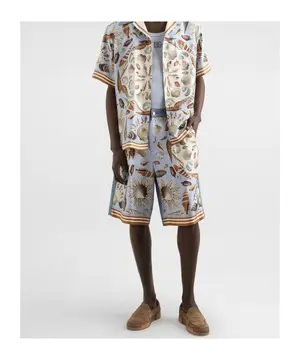 Dolce & Gabbana Cotton-silk Bermuda Shorts