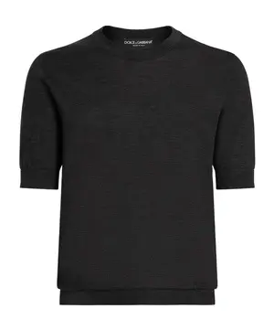 Dolce & Gabbana Short-sleeve Crew-neck T-shirt Grey