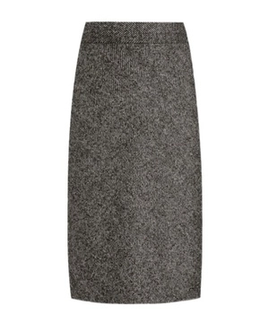 Dolce & Gabbana Dolce Gabbana Chevron Skirt - Black