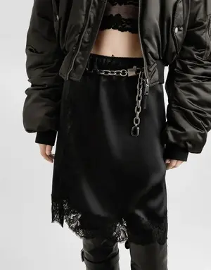 Dolce & Gabbana Dolce Gabbana A-line Satin Midi Skirt