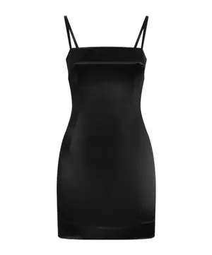 Dolce & Gabbana Satin Slip Dress - Black