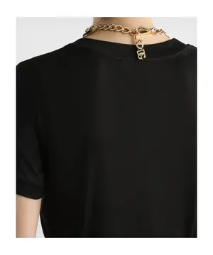 Dolce & Gabbana Dolce Gabbana Bow Detailed Jersey T-shirt