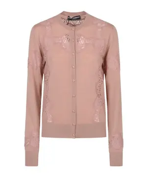 Dolce & Gabbana Dolce Gabbana Lace Detailed Top - Pink