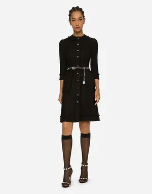 Dolce & Gabbana Dolce Gabbana Raschel Tweed Midi Dress