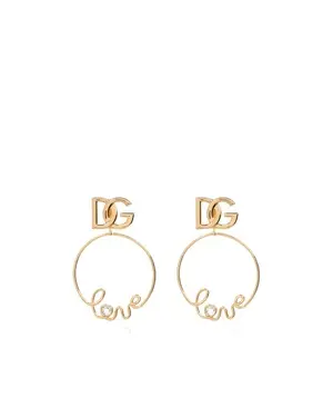Dolce & Gabbana Love Logo-detail Earrings