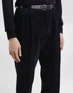 Dolce & Gabbana Dolce Gabbana Garment-dyed Velvet Trousers