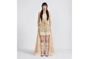 Dior Floral Printed Lace Detailed Shorts