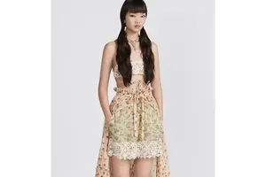 Dior Floral Printed Lace Detailed Shorts