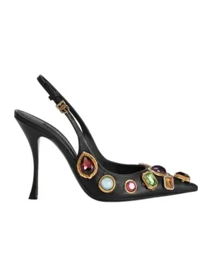 Dolce & Gabbana Dolce Gabbana Embellished Slingback Pumps