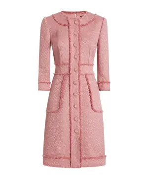 Dolce & Gabbana Frayed-edge Midi Dress