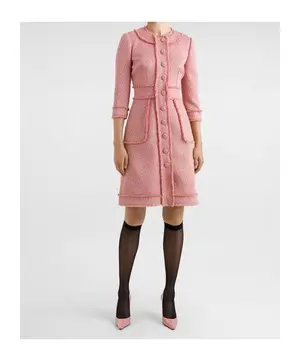 Dolce & Gabbana Frayed-edge Midi Dress
