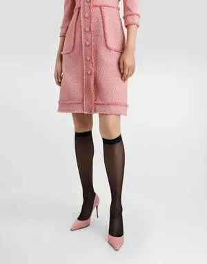 Dolce & Gabbana Frayed-edge Midi Dress