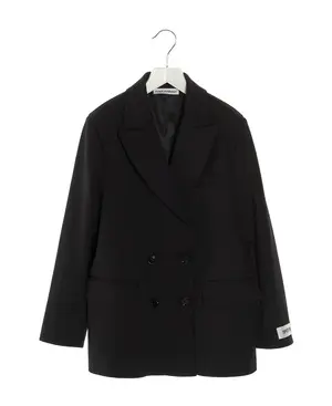 Dolce & Gabbana Double-breasted Silk Blazer - Black
