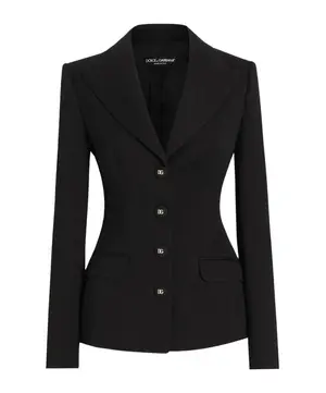 Dolce & Gabbana Long-sleeved Casual Jacket - Black