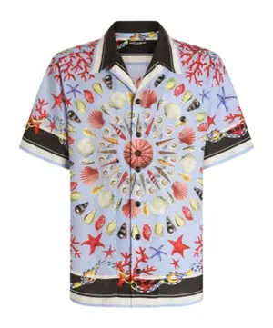Dolce & Gabbana Dolce Gabbana Shell Printed Hawaii Shirt - Multicolor