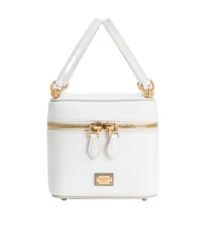 Dolce & Gabbana Dolce Gabbana Logo Plaque Zipped Handbag