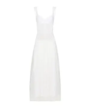 Dolce & Gabbana Corset-detailing Tulle Midi Dress