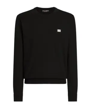 Dolce & Gabbana Logo-plaque Sweater - Black