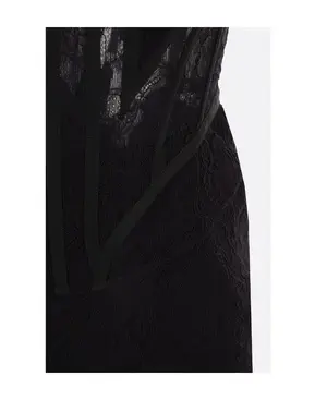 Dolce & Gabbana Dolce Gabbana Denuded Shoulders Lace Dress