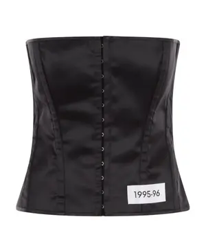 Dolce & Gabbana Dolce Gabbana Re-edition Label Corset - Black