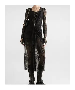 Dolce & Gabbana Lace Long-sleeve Dress