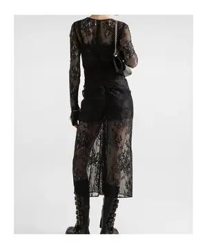 Dolce & Gabbana Lace Long-sleeve Dress