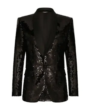 Dolce & Gabbana Dolce Gabbana Sequin-embellished Suit - Black