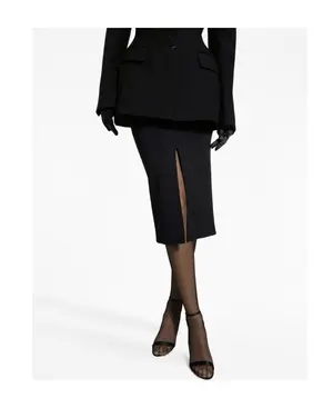 Dolce & Gabbana Dolce Gabbana Milano Calf-length Jersey Skirt