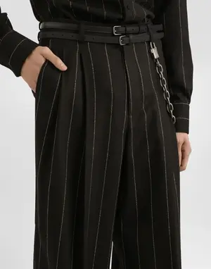 Dolce & Gabbana Dolce Gabbana Pinstriped Flannel Trousers
