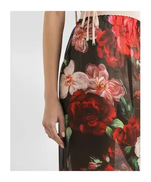 Dolce & Gabbana Floral-print Midi Skirt