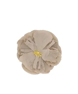 Dolce & Gabbana Dolce Gabbana Floral Motif Brooch - Beige