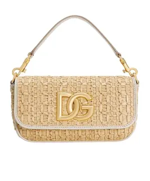 Dolce & Gabbana Dolce Gabbana Crochet Shoulder Bag - Beige