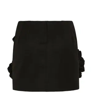 Dolce & Gabbana Dolce Gabbana Floral Patch Mini Skirt
