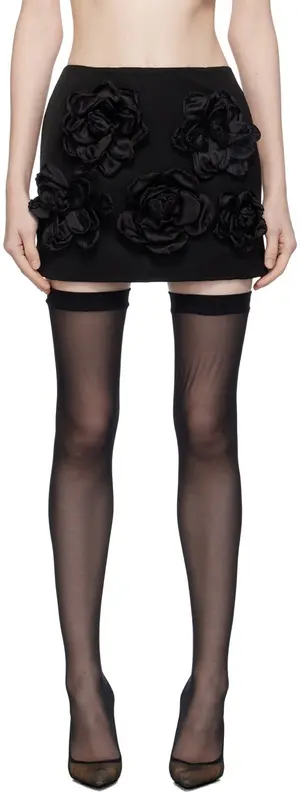 Dolce & Gabbana Dolce Gabbana Floral Patch Mini Skirt