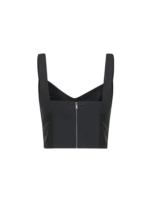 Dolce & Gabbana Dolce Gabbana Sweetheart Neck Cropped Top