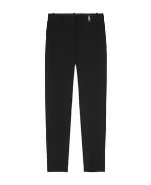 Versace Medusa-plaque Tailored Trousers - Black