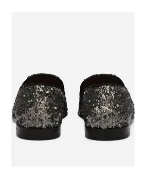 Dolce & Gabbana Dolce Gabbana Sequin Embellished Loafers